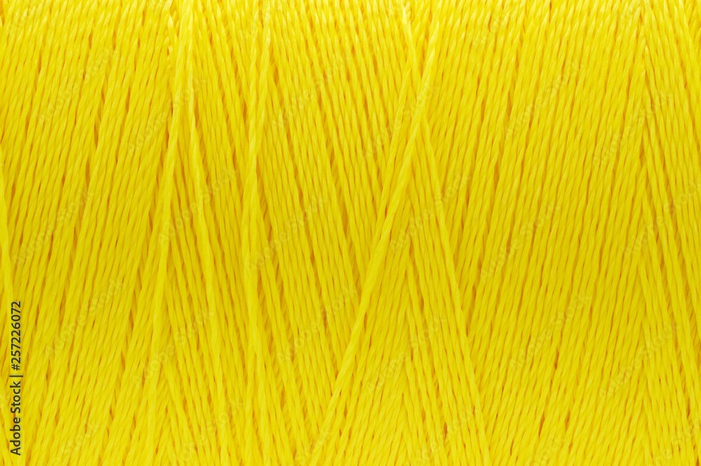 Macro picture of thread texture yellow color background Stock Photo ...