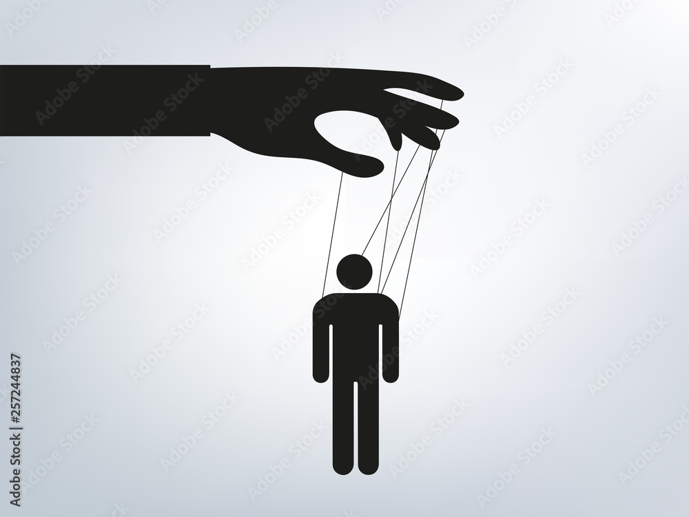 Stick figure puppet Stock Vector | Adobe Stock