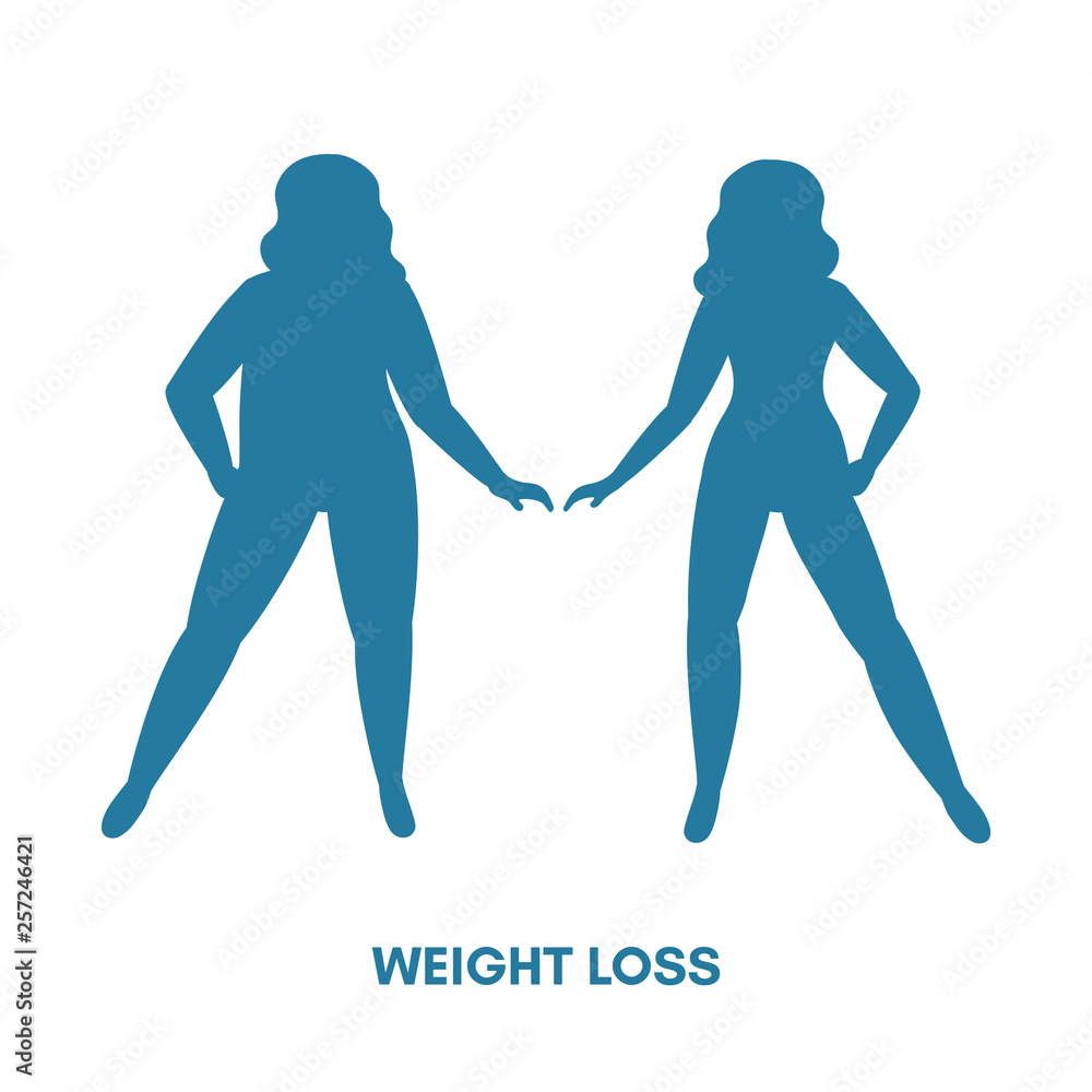 Healthy and unhealthy lifestyle concept. Stock Vector | Adobe Stock