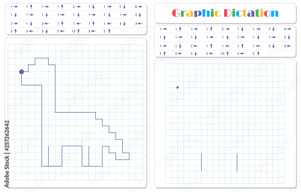 Draw a picture on the arrows. Worksheet for kids Stock Vector | Adobe Stock