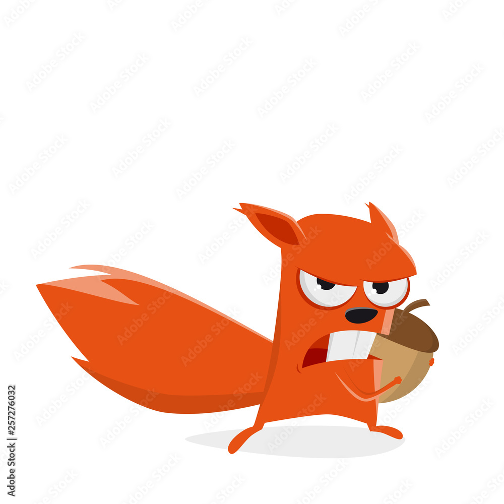 Angry Squirrel Vector