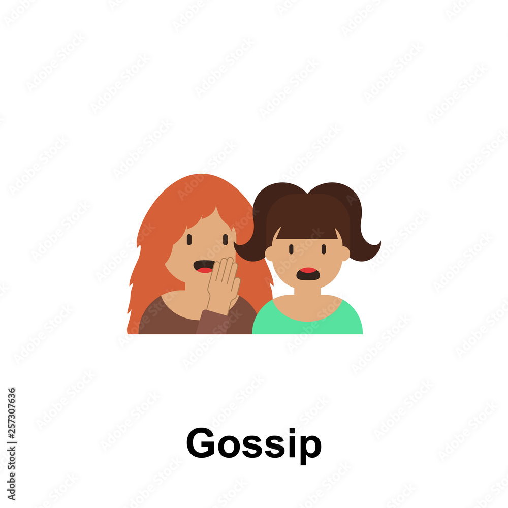 gossip, female color icon. Element of friendship icon. Premium quality ...