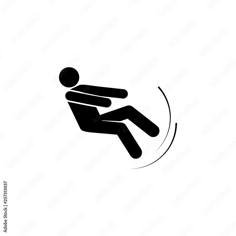Man, fall, imbalance, person icon. Element of man fall down. Premium ...