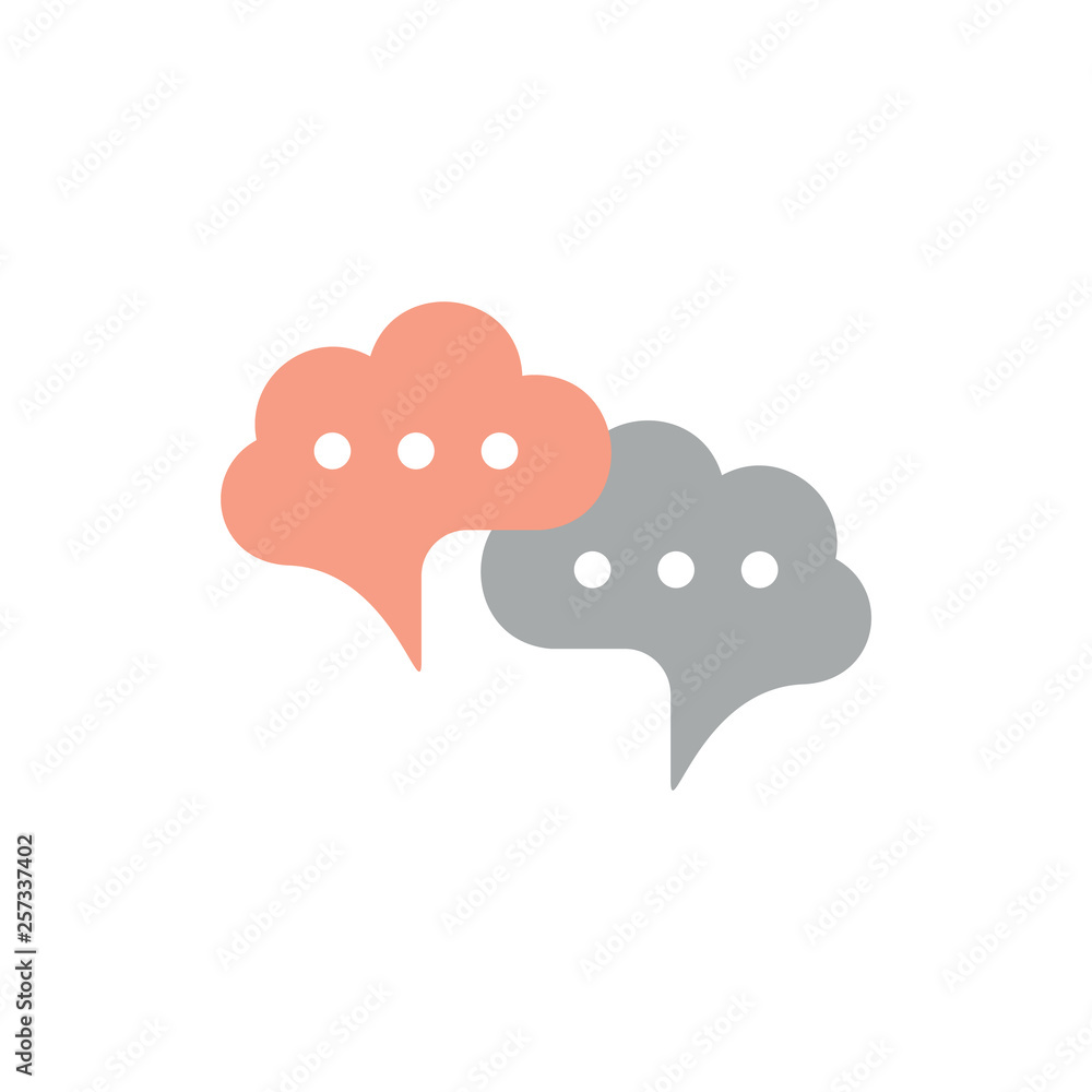 linked brain talk symbol logo vector Stock Vector | Adobe Stock