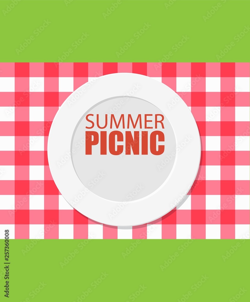 summer picnic design, invitation card, Banner, poster design template ...