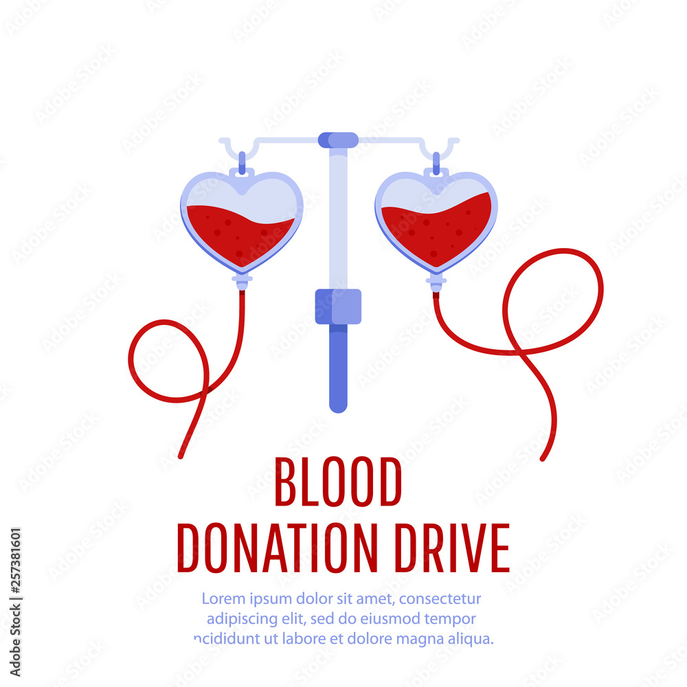 Blood donation drive design poster Stock Vector | Adobe Stock