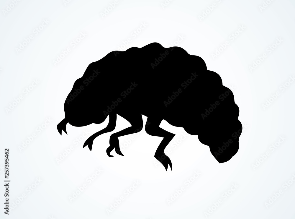 Beetle. Larva. Vector drawing Stock Vector | Adobe Stock