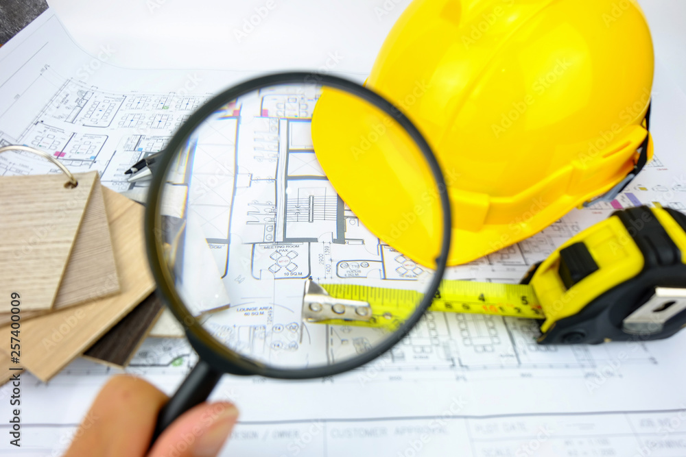 check drawing architecture construction concept Stock Photo | Adobe Stock