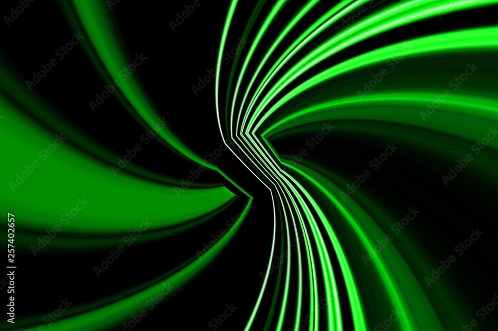 Abstract neon green curved modern textured background Stock Photo ...