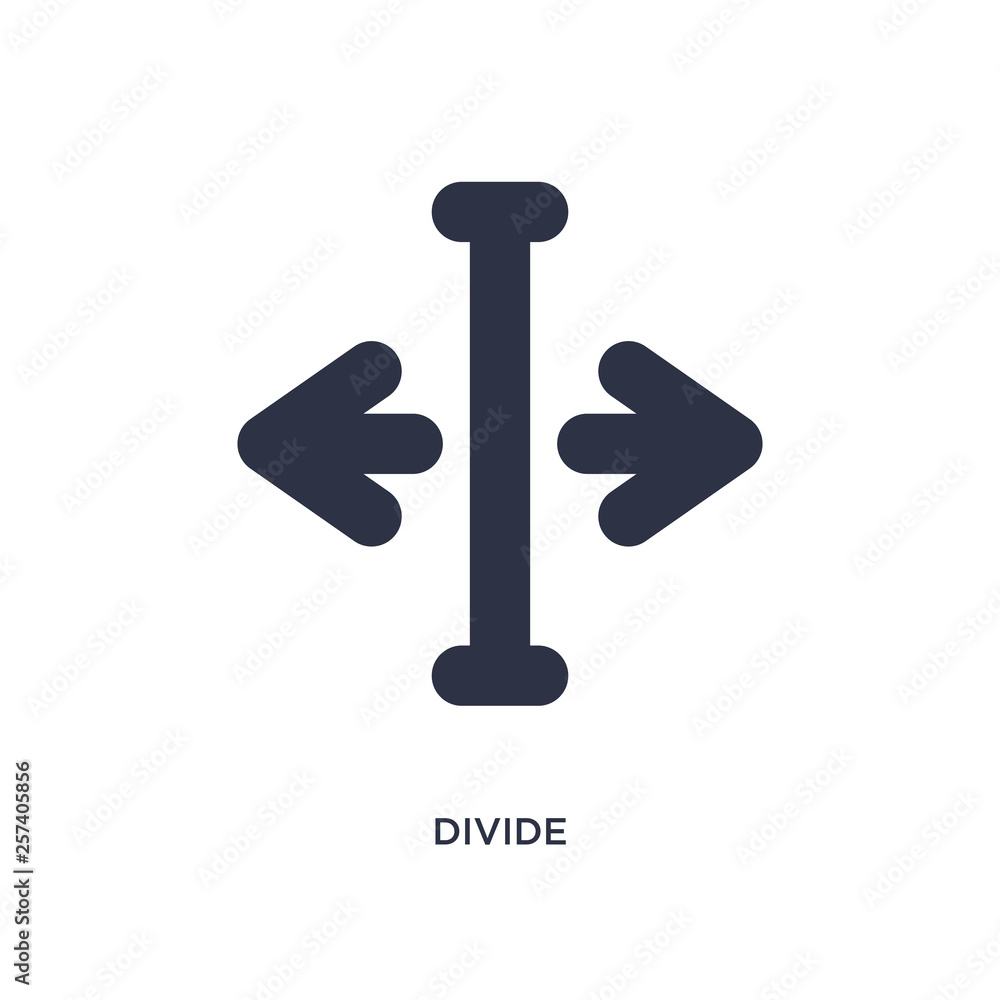 divide icon on white background. Simple element illustration from ...