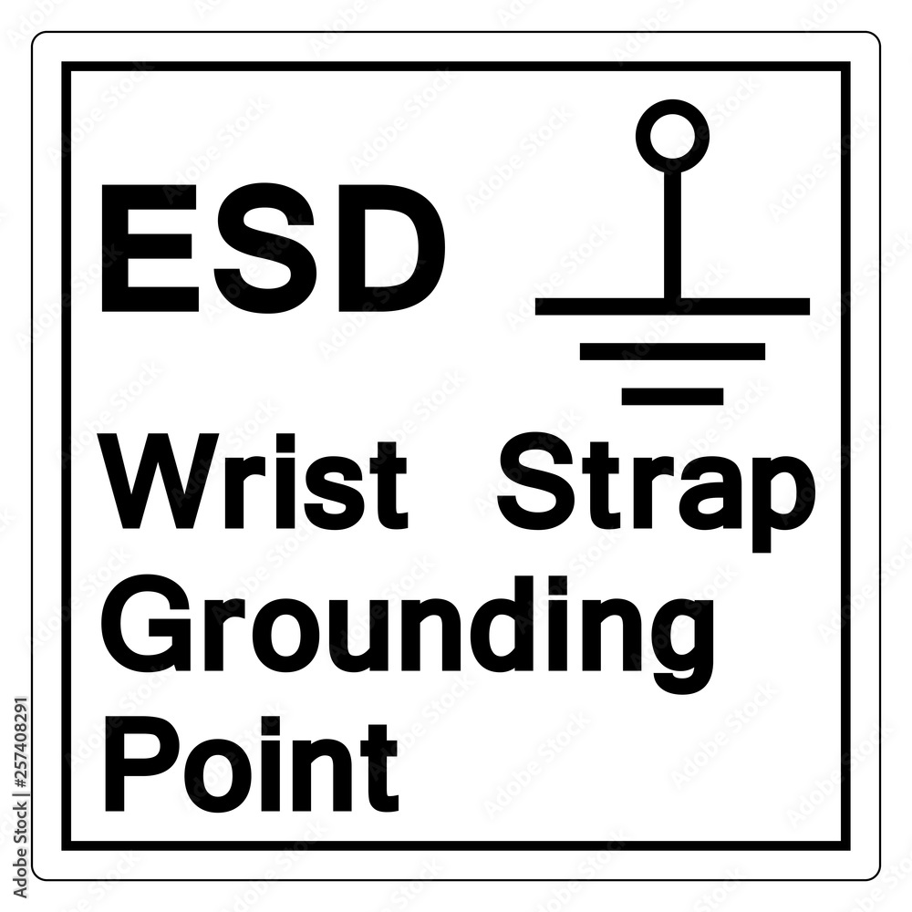 Grounding Point Symbol Sign, Vector Illustration, Isolate On White ...
