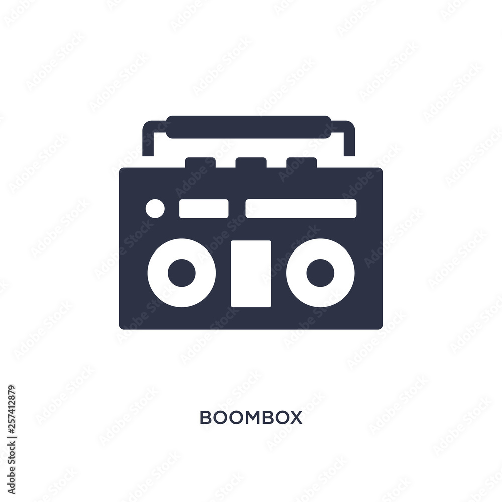 boombox icon on white background. Simple element illustration from ...