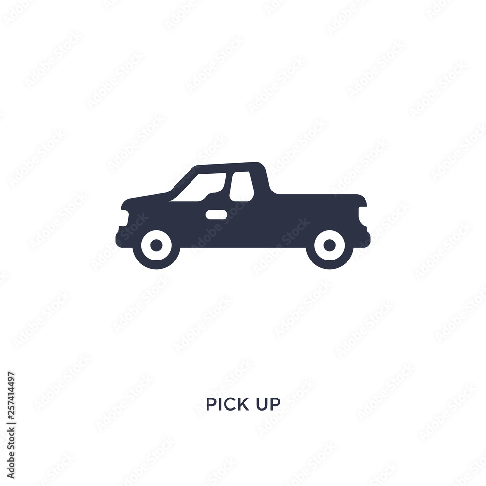 pick up icon on white background. Simple element illustration from ...