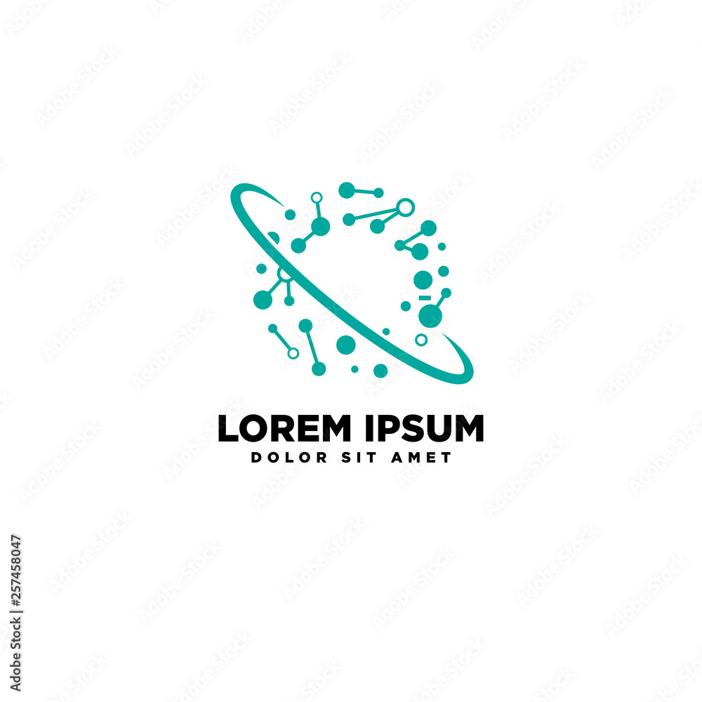 andromeda logo space Stock Vector | Adobe Stock