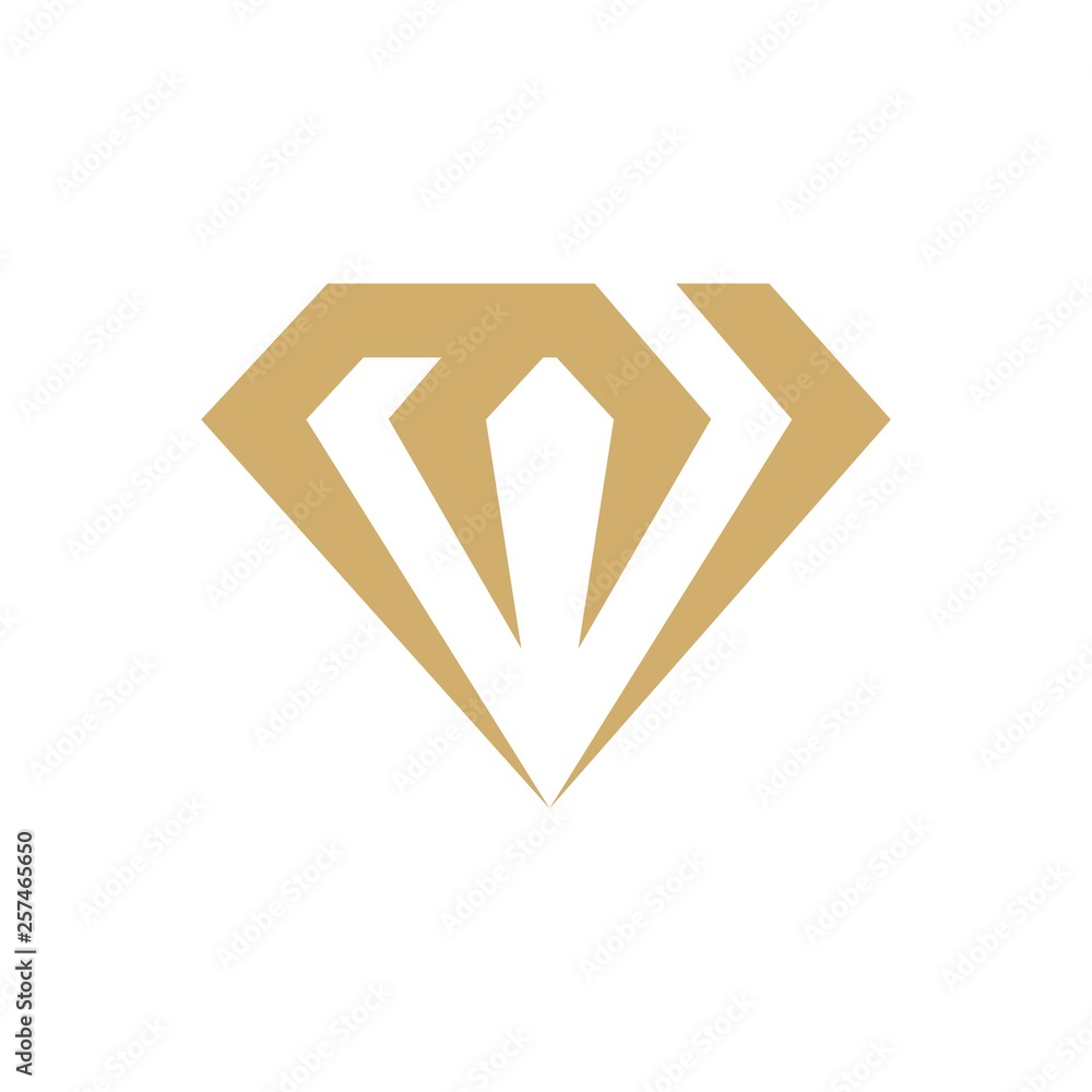 LINE DIAMOND LOGO Stock Vector | Adobe Stock