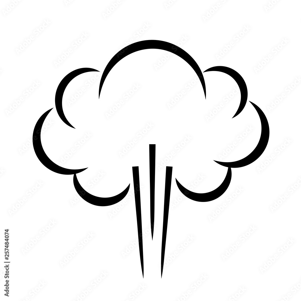 Steam jet vector icon Stock Vector | Adobe Stock