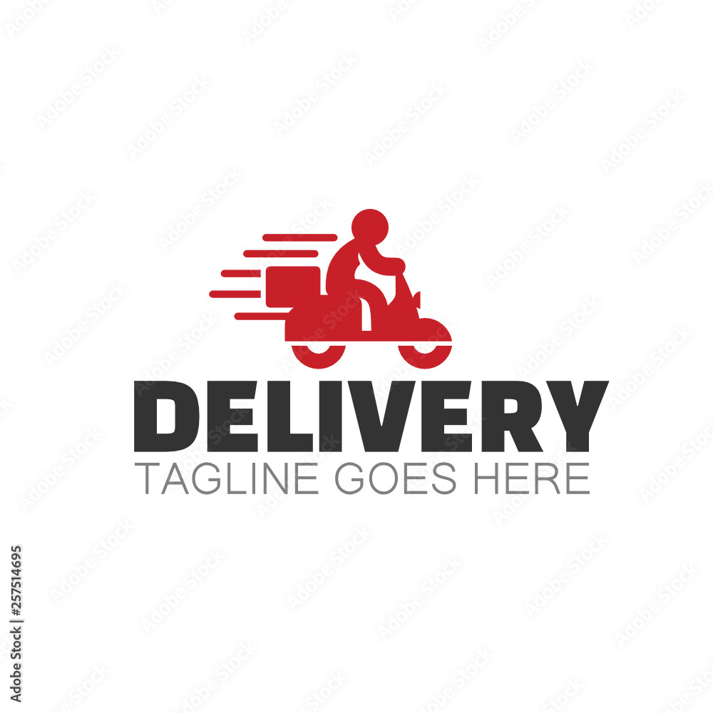 Delivery logo Stock Vector | Adobe Stock