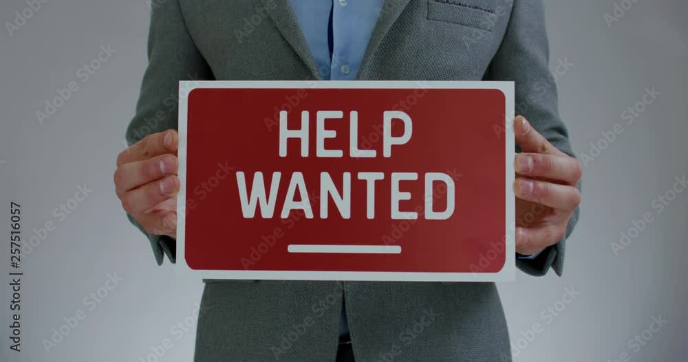 FIXED Handsome Caucasian HR manager wearing suit holding recruitment ...