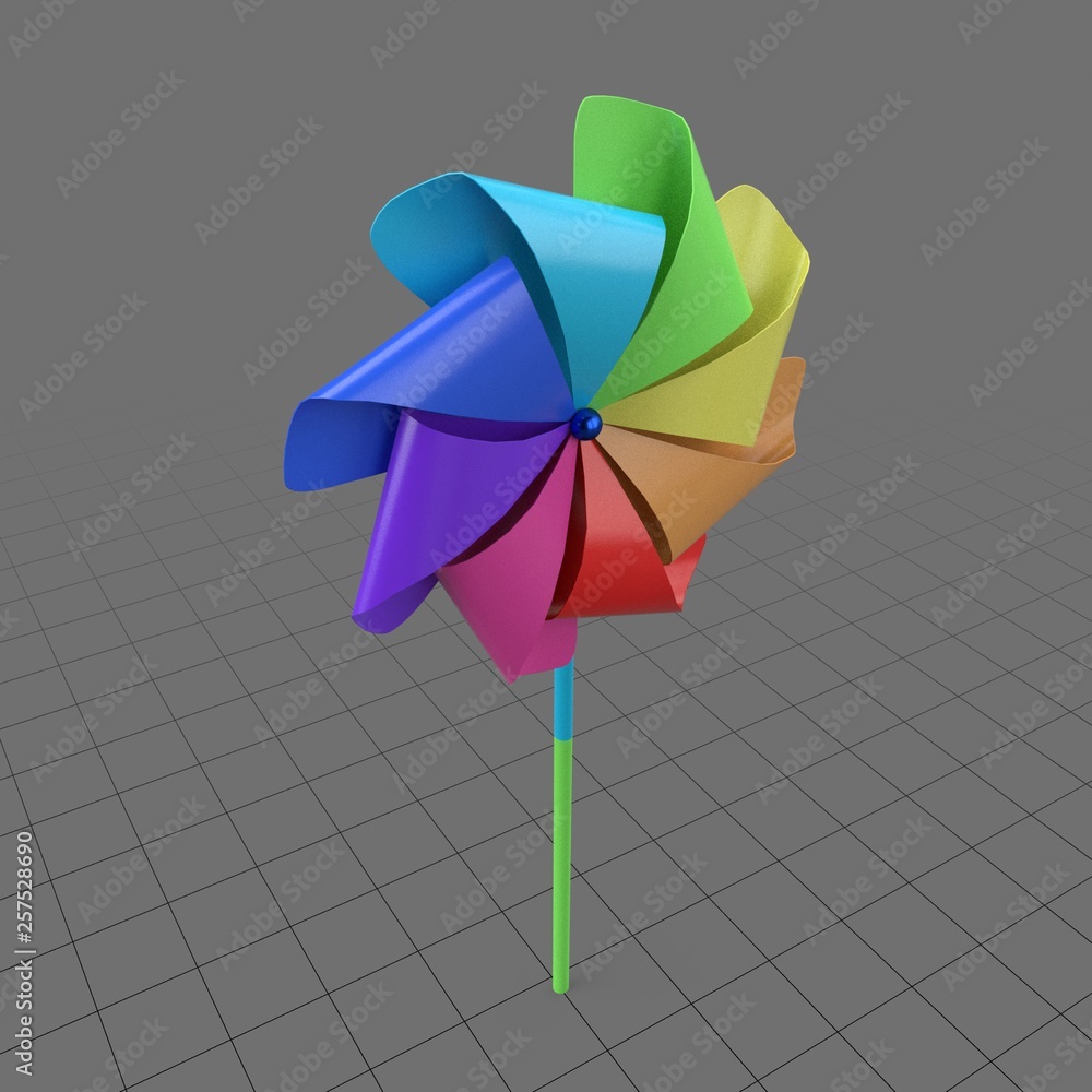 Pinwheel 1 Stock 3D asset | Adobe Stock
