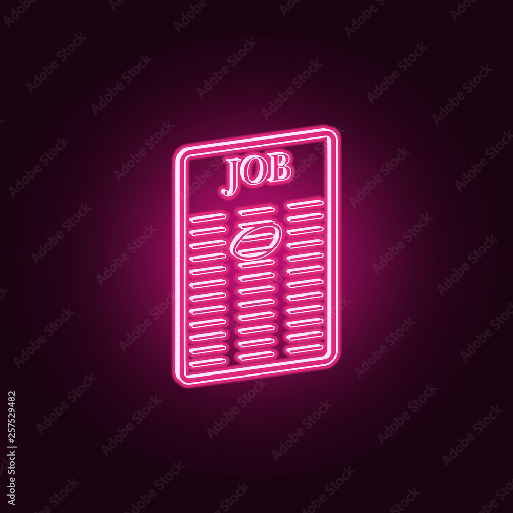 highlighting the appropriate job in the ad icon. Elements of HR & Heat ...