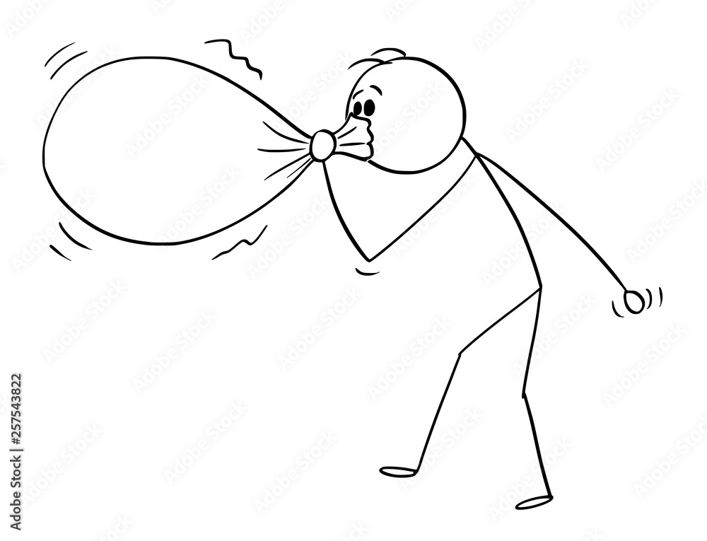 Cartoon stick figure drawing conceptual illustration of man or ...