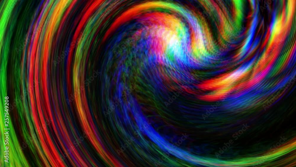 Bended Soft RGB Color Space moving to the left of the frame. Twisted ...