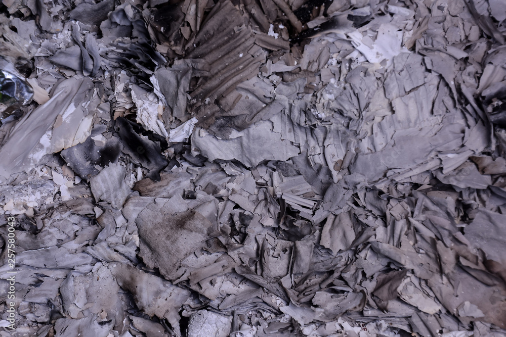 Burnt Paper Ashes