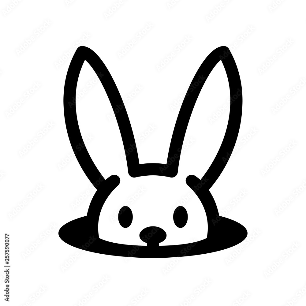 Easter Bunny Icon Stock Vector Adobe Stock easter-bunny-icon-stock-vector-adobe-stock