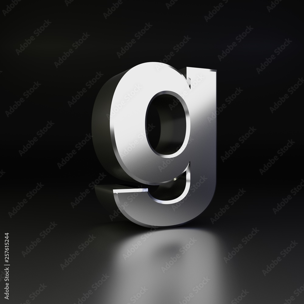 3d Letter Lowercase G