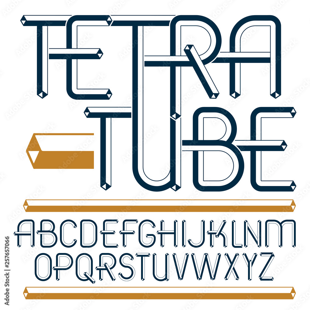 Set of trendy fun vector capital English alphabet letters isolated ...