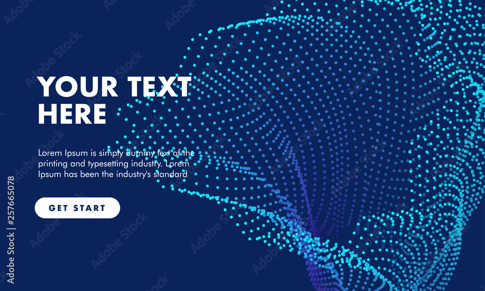 Abstract future realistics shape objects. Innovations blend systems and ...