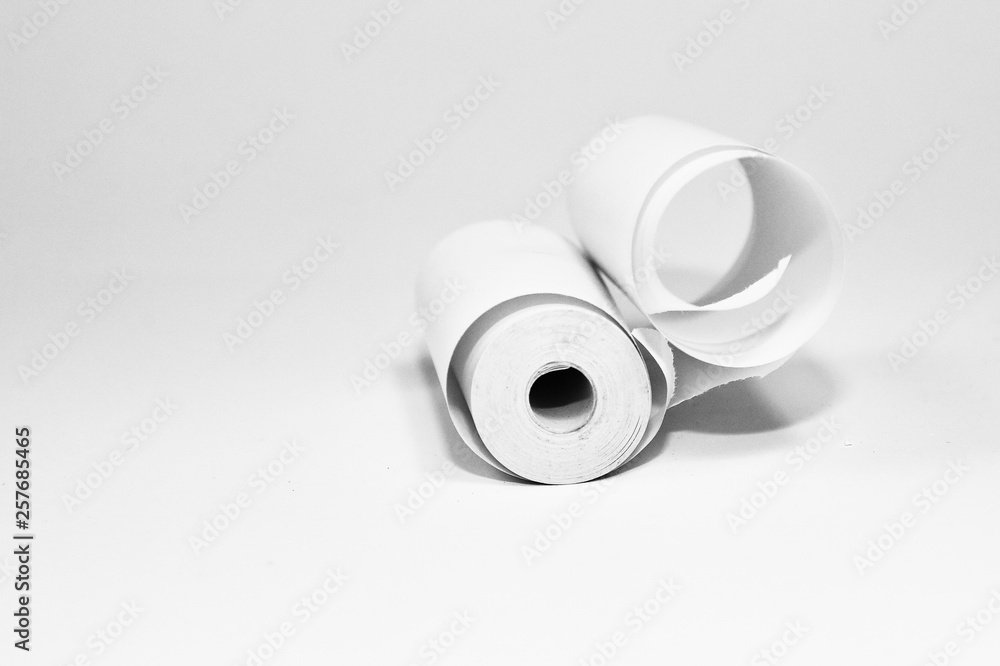 paper roll office fax Stock Photo | Adobe Stock