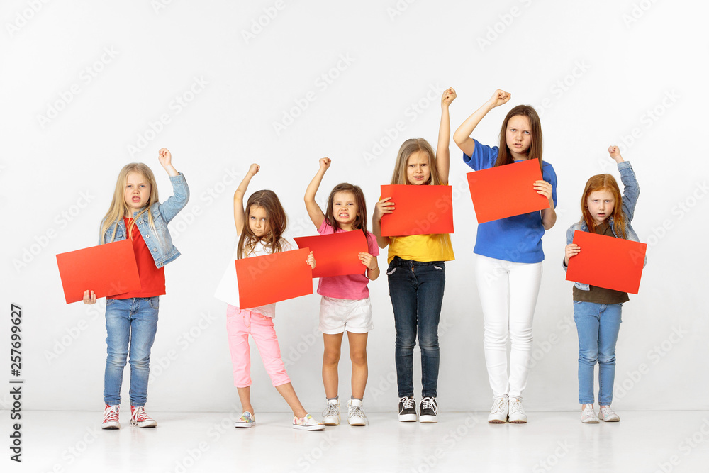 Angry Group Of Children