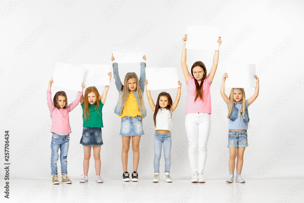 Angry Group Of Children