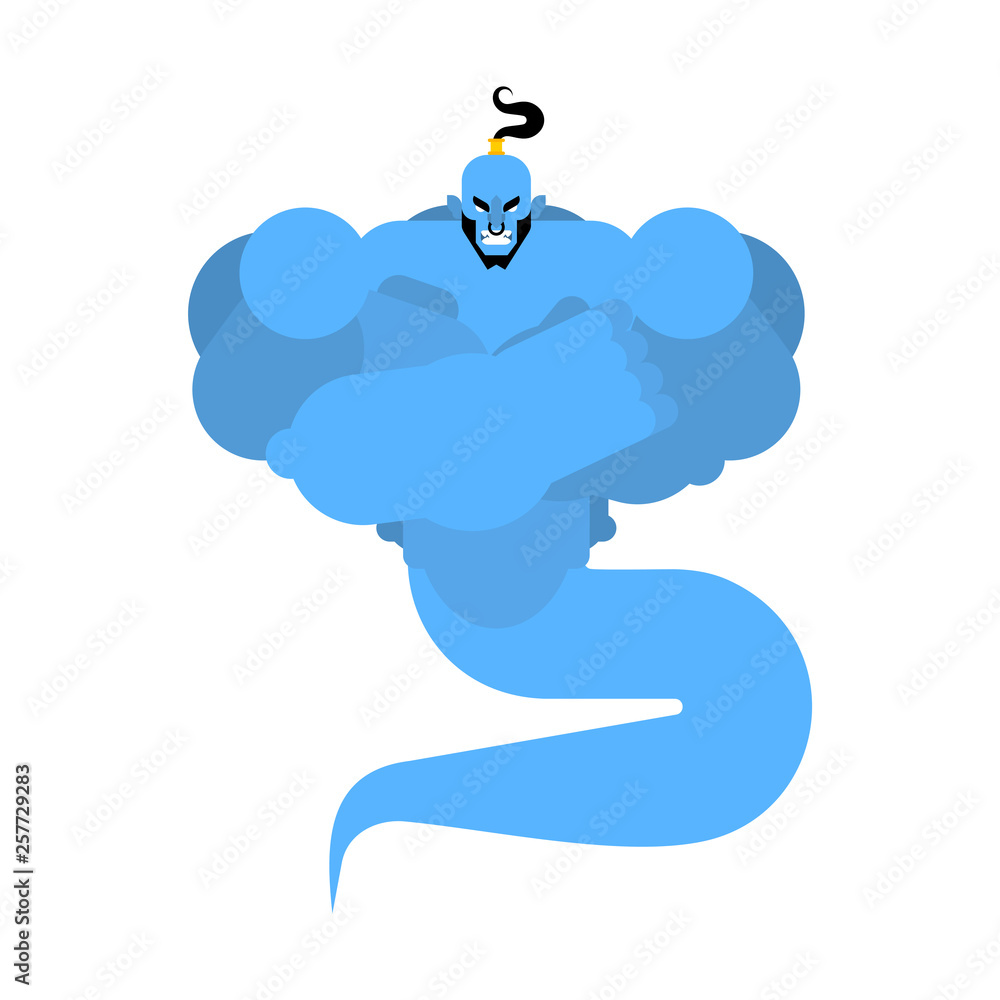 Genie pixel art. Eastern tale 8bit. Vector illustration Stock Vector ...