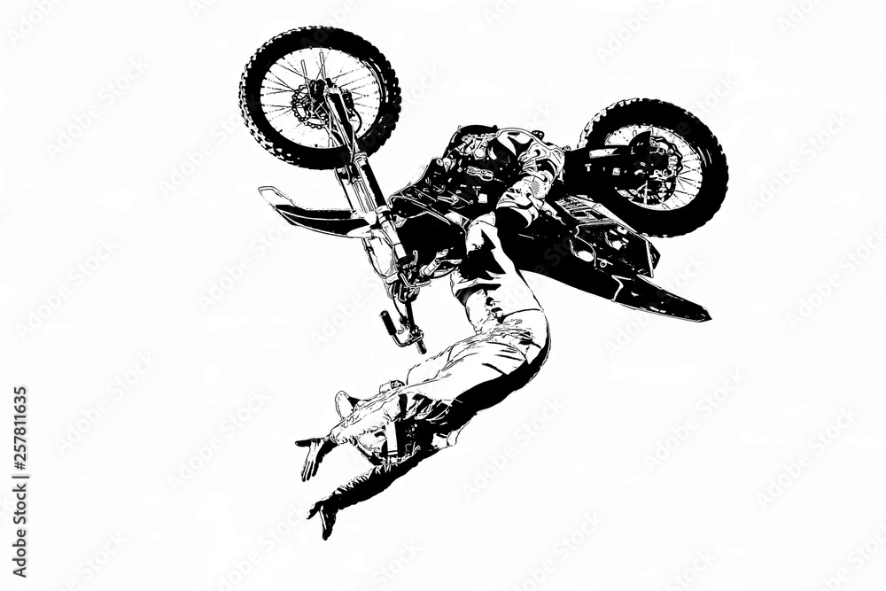 Silhouette People Doing Backflips