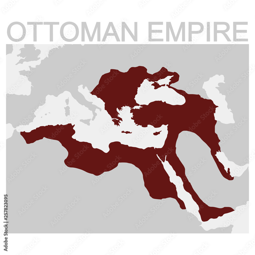 vector map of the Ottoman Empire Stock Vector | Adobe Stock