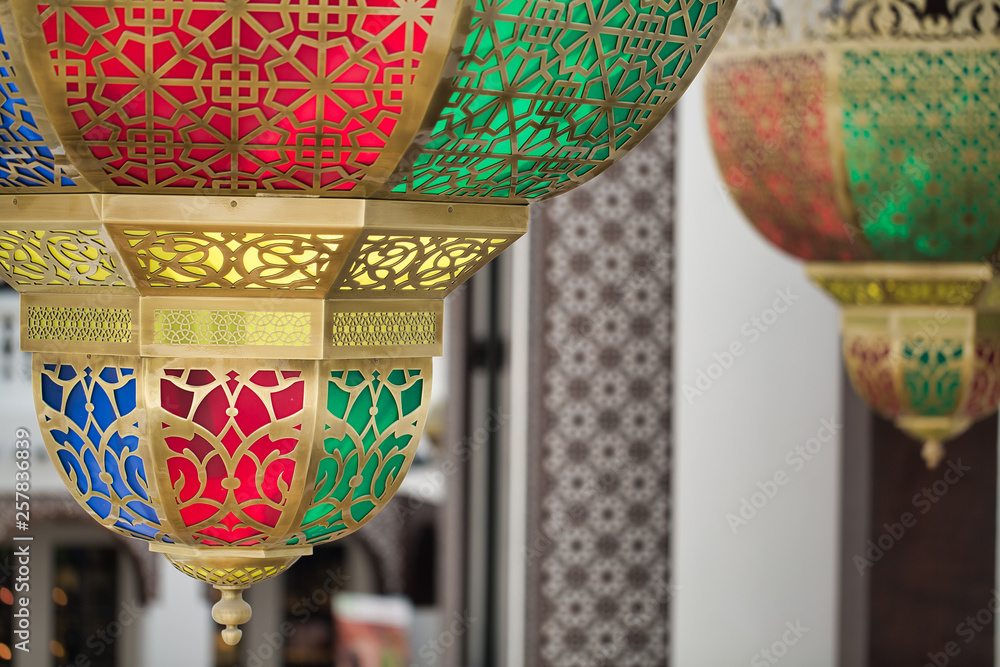 Arabic design chandelier with the middle eastern design architecture ...