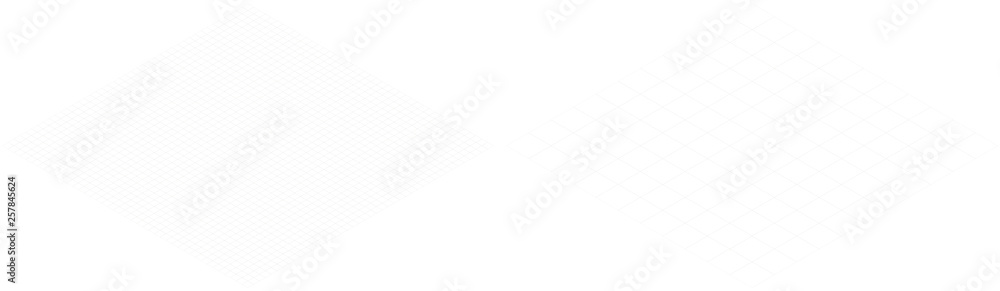 Vector illustration of isometric grid background. Simple rhombus graph ...