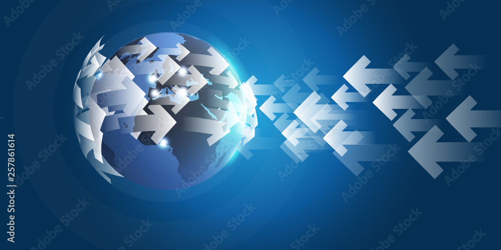 3D Earth Globe Design Layout, Applicable for Globalisation, Global ...