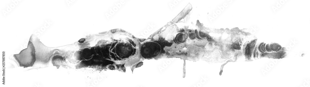 Handmade ink painting, to use alone or combined, with color or black ...