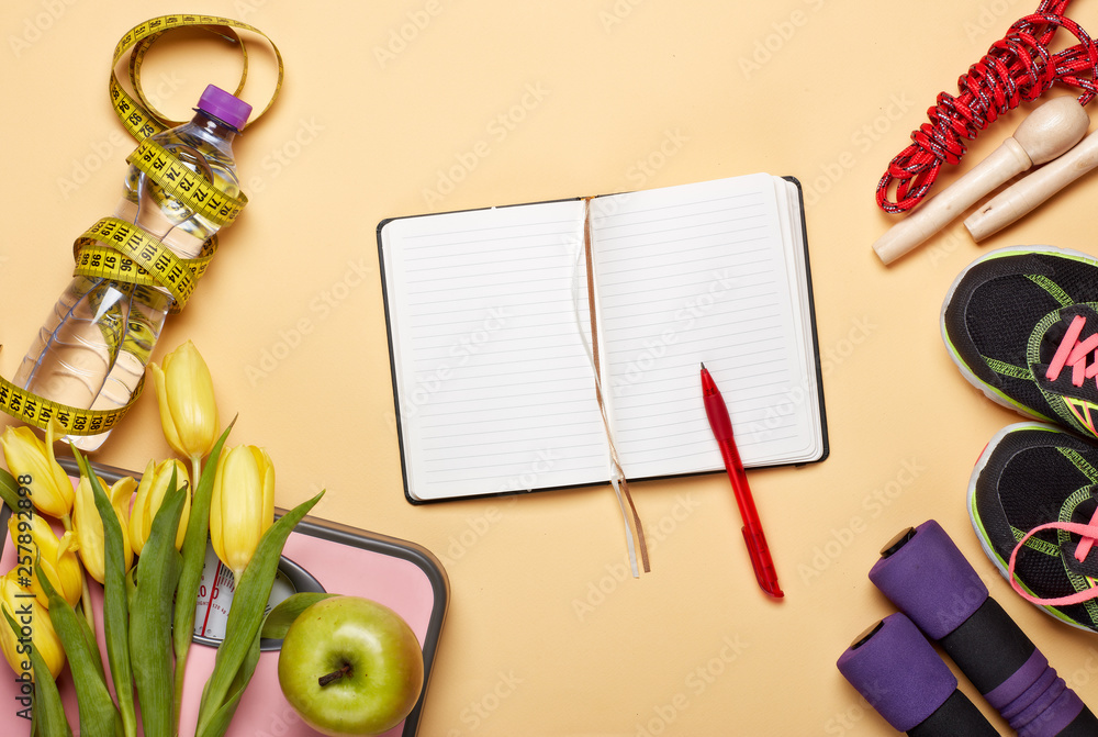 Female fitness background. Stock Photo | Adobe Stock
