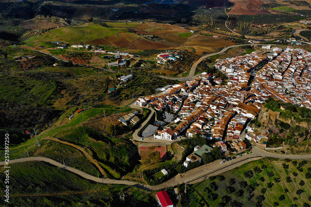 Ronda in Spanien Luftbilder - Puente Nuevo, Plaza de Toros de Ronda und ...