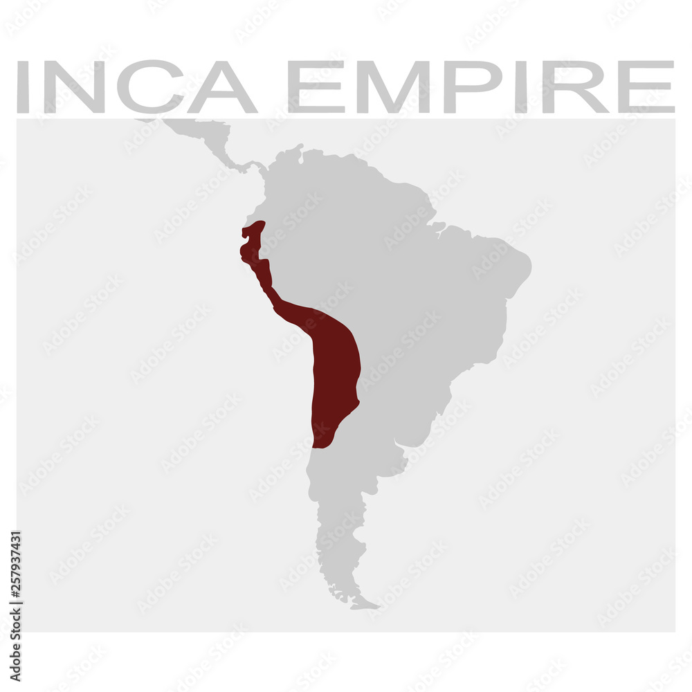 vector map of the inca empire Stock Vector | Adobe Stock
