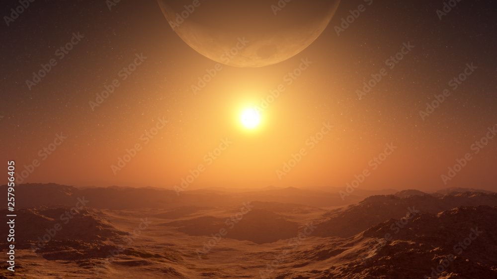 epic fantasy landscape environment original concept art Stock ...