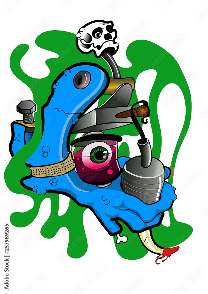 New School Cartoon Tattoos