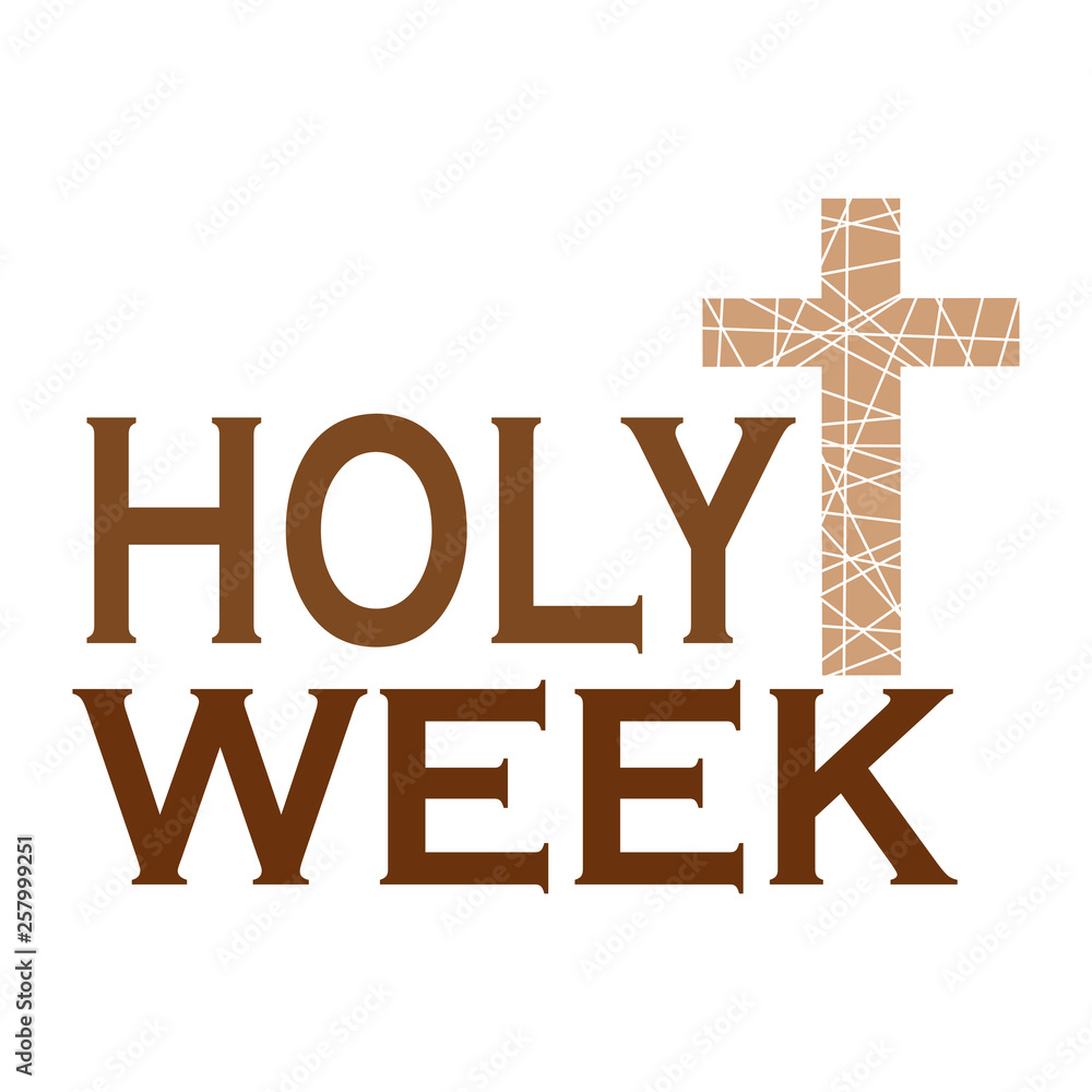 Holy week background Stock Vector | Adobe Stock