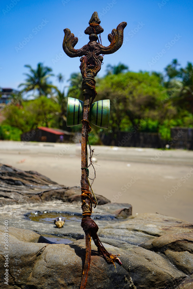 Trishul and damru god shiva Stock Photo | Adobe Stock