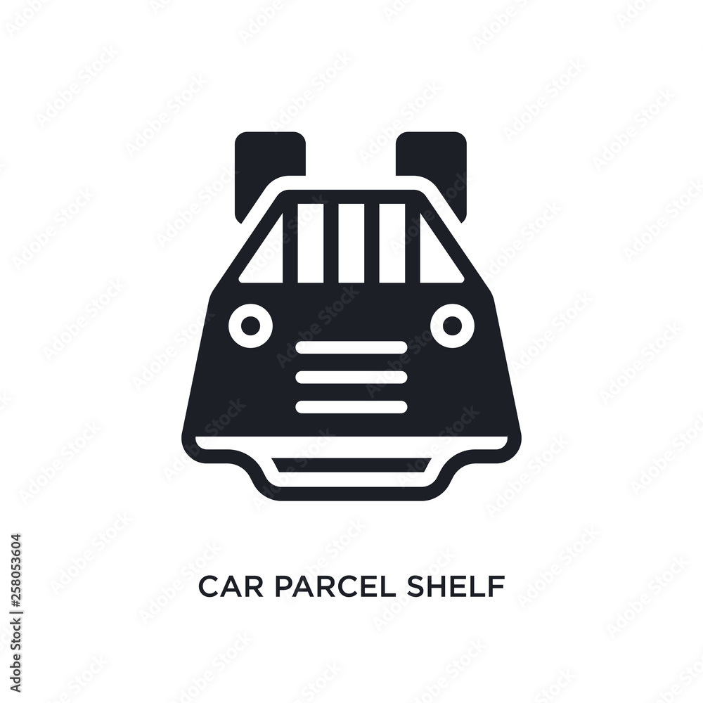 car parcel shelf isolated icon. simple element illustration from car ...