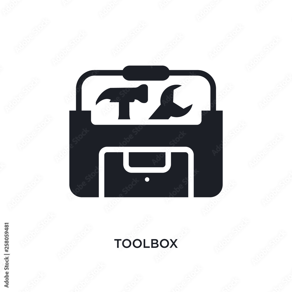 toolbox isolated icon. simple element illustration from electrian ...